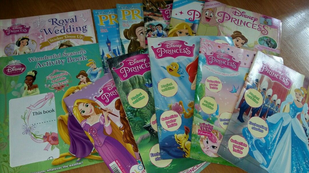 Disney Princess activity book, stickers, magazines and board game ...