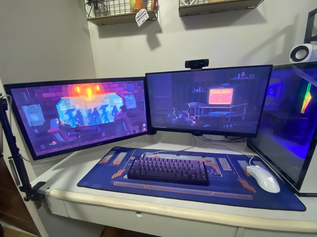 Dual Computer Monitor with Stand, Computers & Tech, Parts & Accessories ...