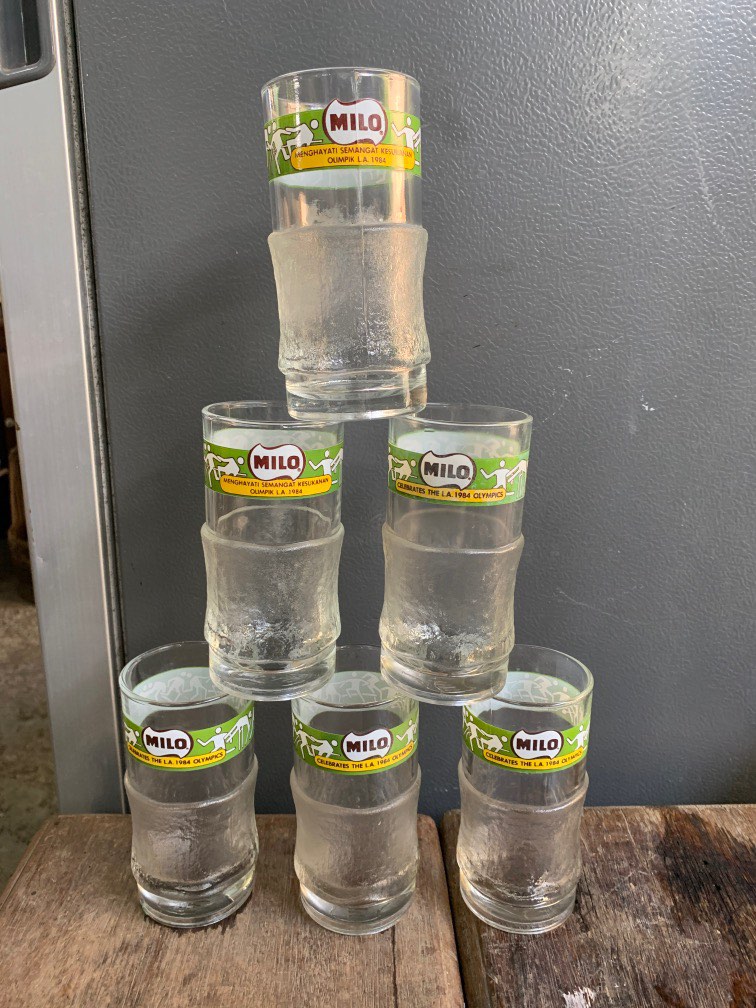 (Each) Gelas Milo ( L.A Olympics 1984 ), Hobbies & Toys, Collectibles ...