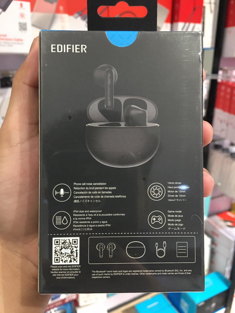 Edifier X2 True Wireless Earbuds Headphones Bluetooth Black, Audio ...
