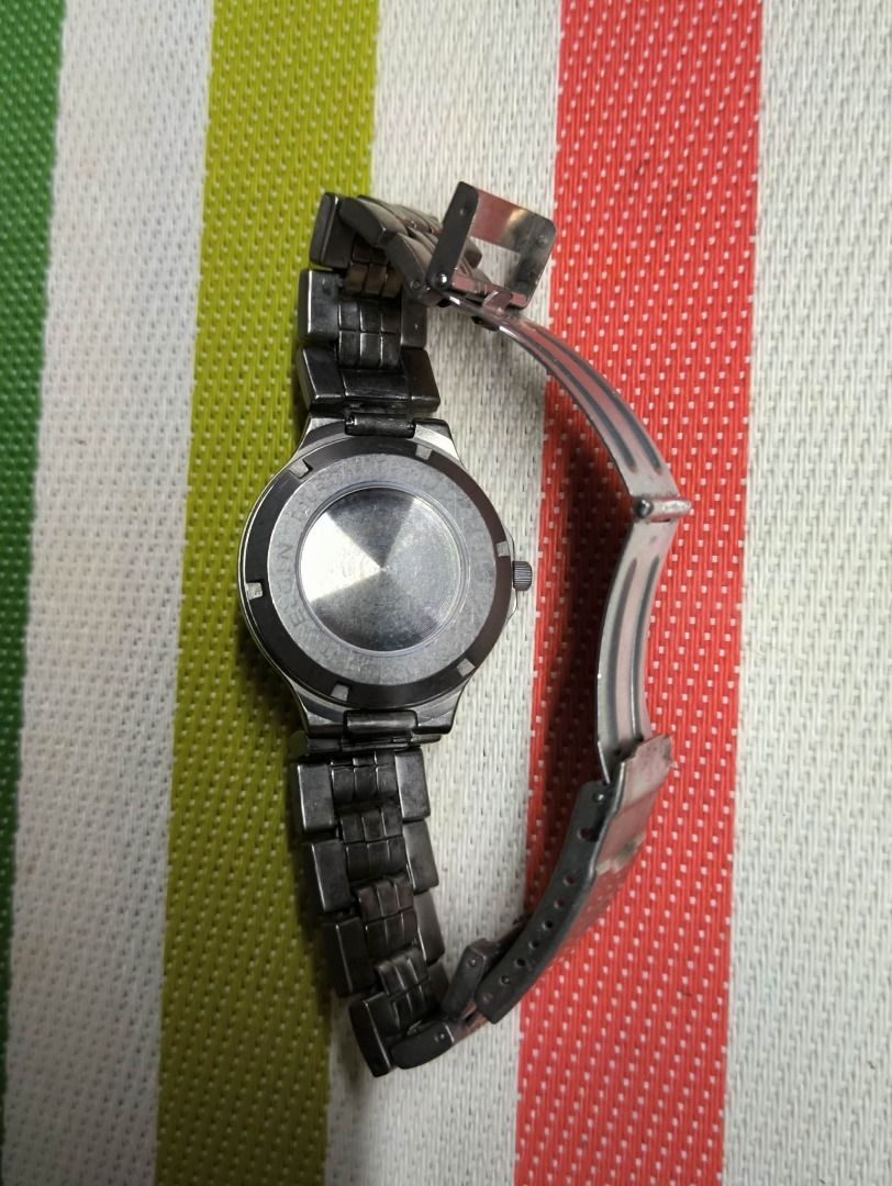 Elgin Titanium Solar Drive shell pearl luminous diamonds, Men's Fashion ...