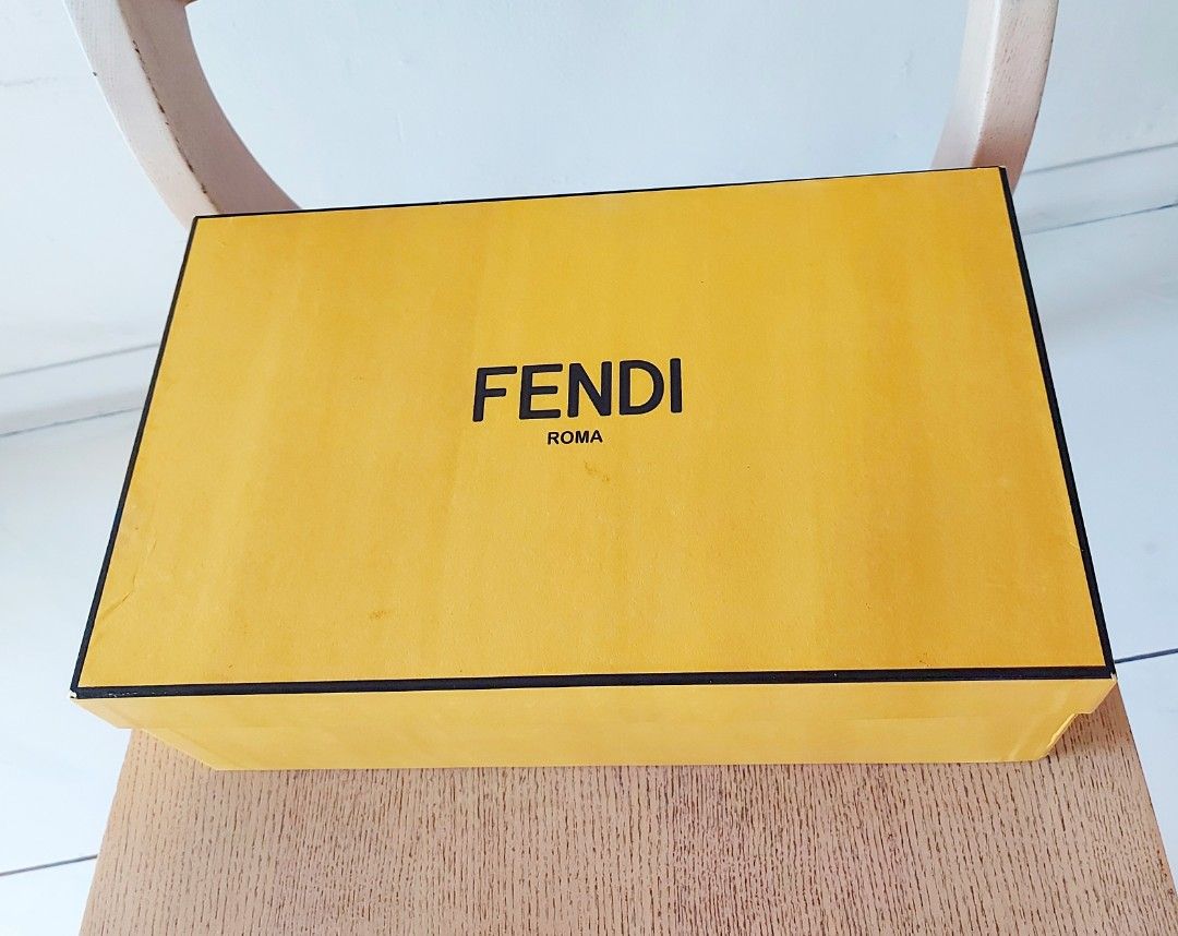 Fendi Box Authentic Hermes Original Saint Laurent, Barang Mewah, Tas ...