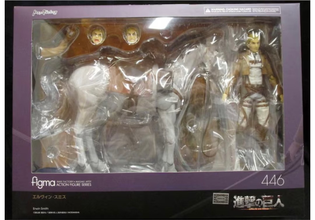 Figma 446 Erwin Smith Attack On Titan AOT Max Factory, Hobbies & Toys ...