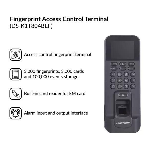 Fingerprint Access Control Terminal | DS-K1T804AMF /, Furniture & Home ...