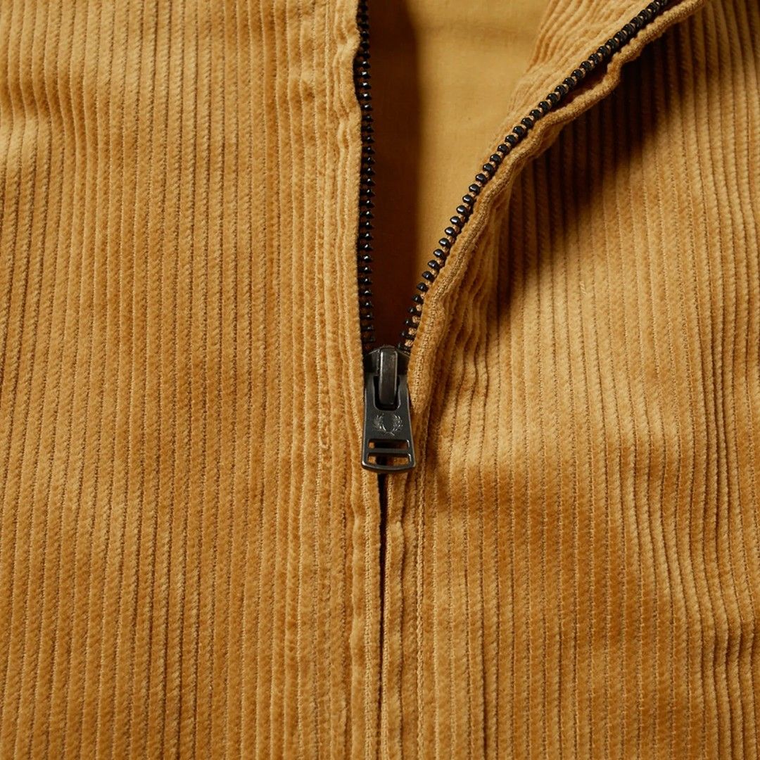 Fred Perry Embroidered Cord Track Jacket, Men's Fashion, Tops & Sets ...