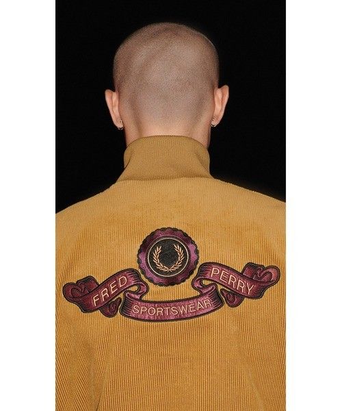 Fred Perry Embroidered Cord Track Jacket, Men's Fashion, Tops & Sets ...