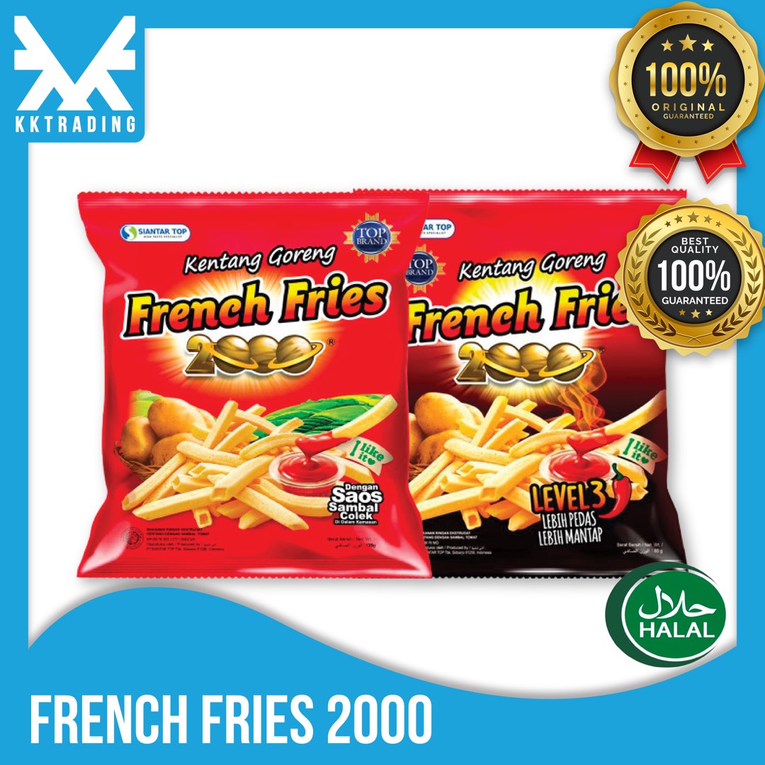 FRENCH FRIES 2000 60g INDO SNACK, Food & Drinks, Packaged & Instant ...