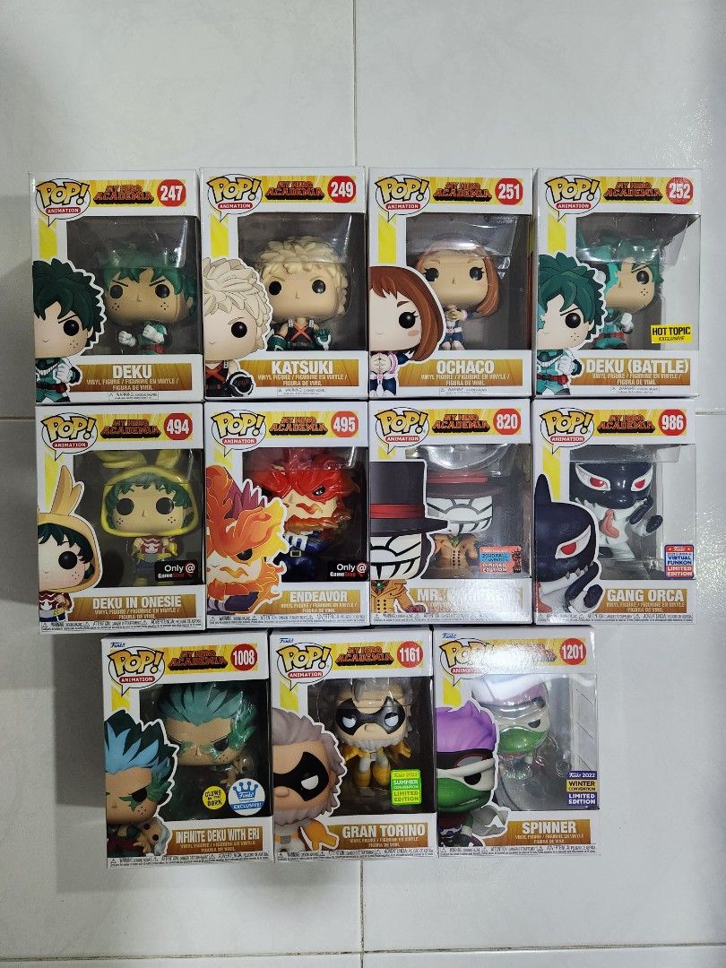 Funko Pop MHA Clearance, Hobbies & Toys, Toys & Games on Carousell
