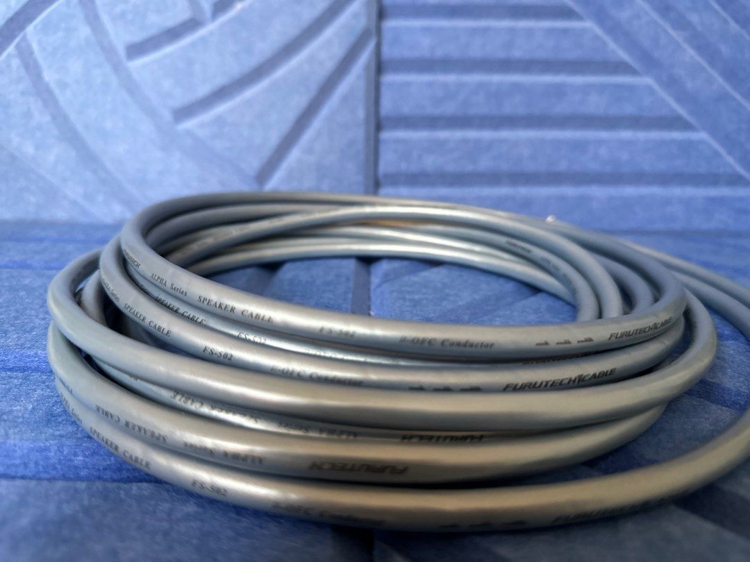 Furutech FS502 3M Pair Speaker Cable Made in Japan, Free Palic Banana ...