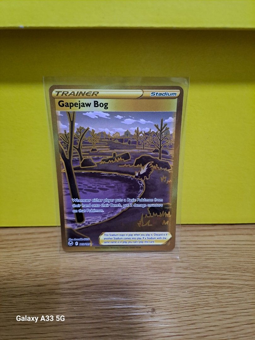 Gapejaw Bog Gold Secret Rare Silver Tempest Pokemon Card, Hobbies ...