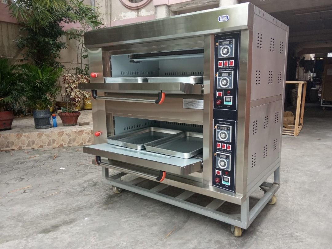 Gas Oven 2 Deck 4 Trays, Commercial & Industrial, Industrial Equipment ...