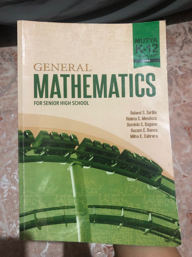 General Mathematics For Senior High School (GenMath), Hobbies & Toys ...