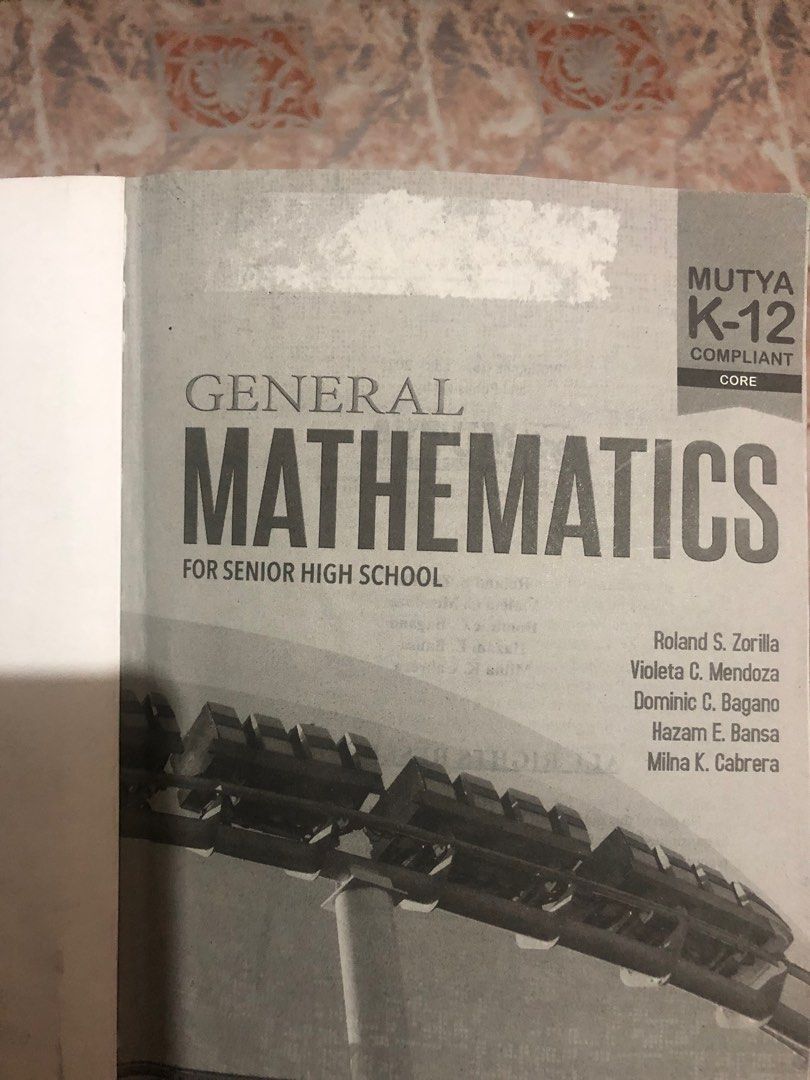 General Mathematics For Senior High School (GenMath), Hobbies & Toys ...