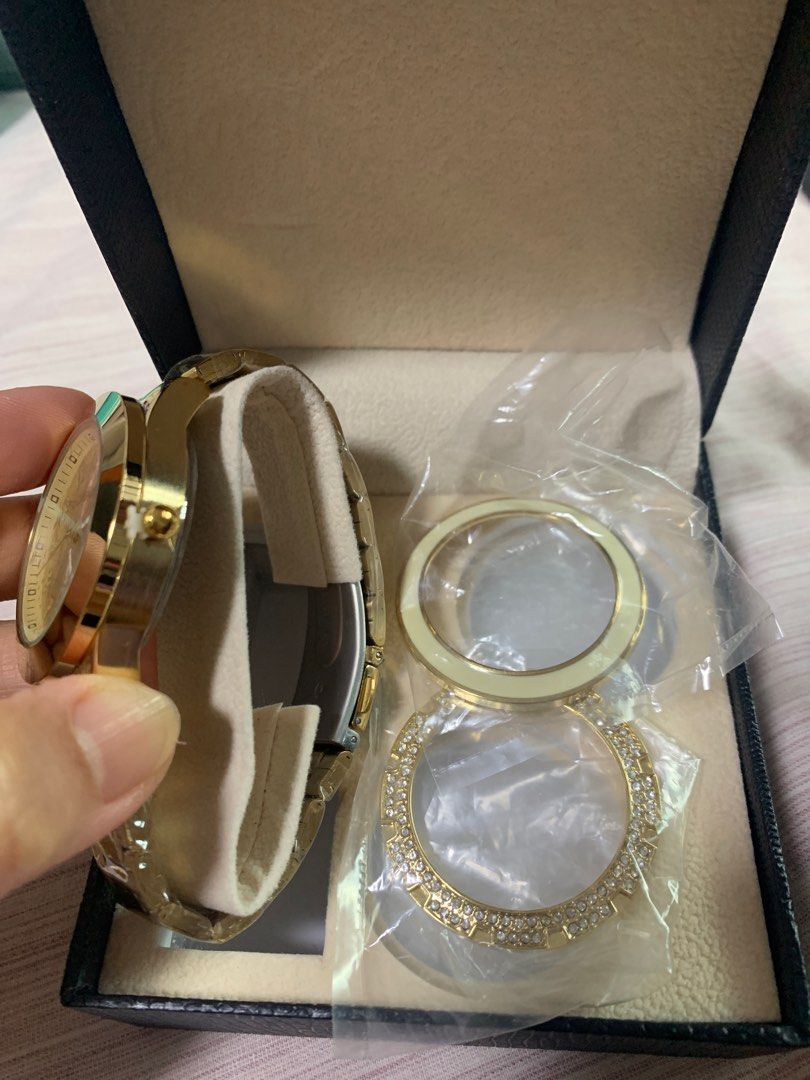 Gold plated watch LUVENUS, Luxury, Watches on Carousell