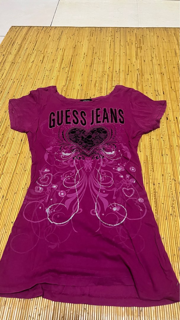 guess shirt, Women's Fashion, Tops, Shirts on Carousell
