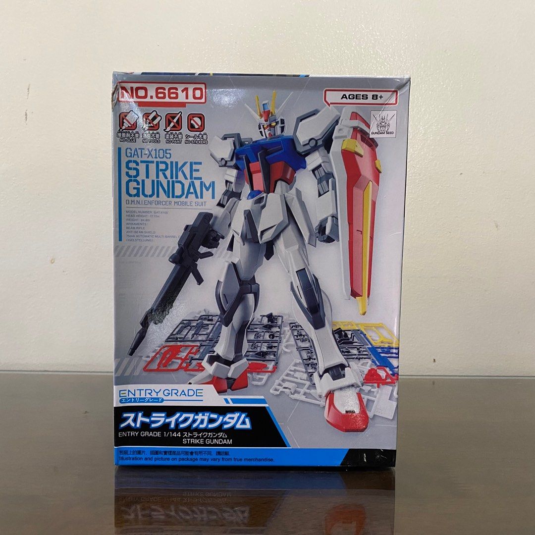 GUNDAM GAT-X105 Strike Gundam Entry Grade 1/144 Scale Model kit, Hobbies & Toys, Toys & Games on ...