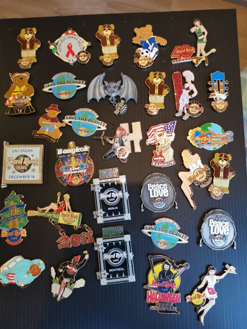 Hard Rock pins, Hobbies & Toys, Memorabilia & Collectibles, Vintage ...