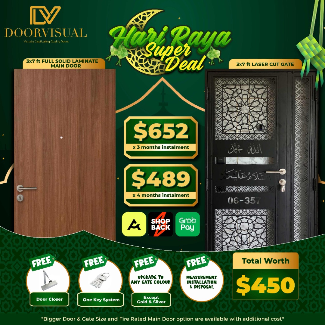 Hari Raya Bundle Promotion 2023 – Solid Laminate Main Door & Laser Cut ...