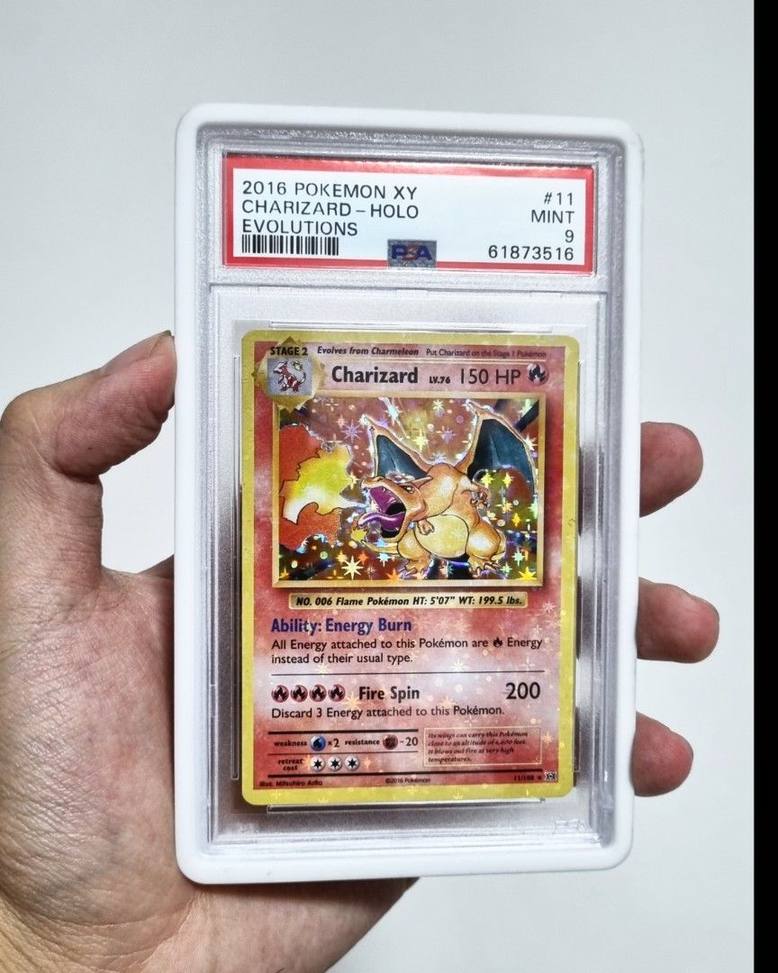 HOLO BLEED EVOLUTIONS CHARIZARD PSA 9 TCG POKEMON, Hobbies & Toys, Toys ...