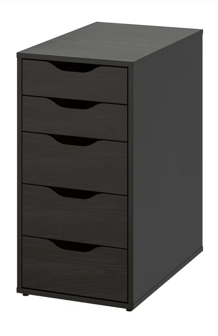 IKEA Alex Drawer Unit (black-grey), Furniture & Home Living, Furniture ...