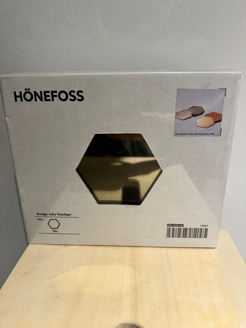 Ikea Honefoss hexagon mirrors, Furniture & Home Living, Home Decor ...