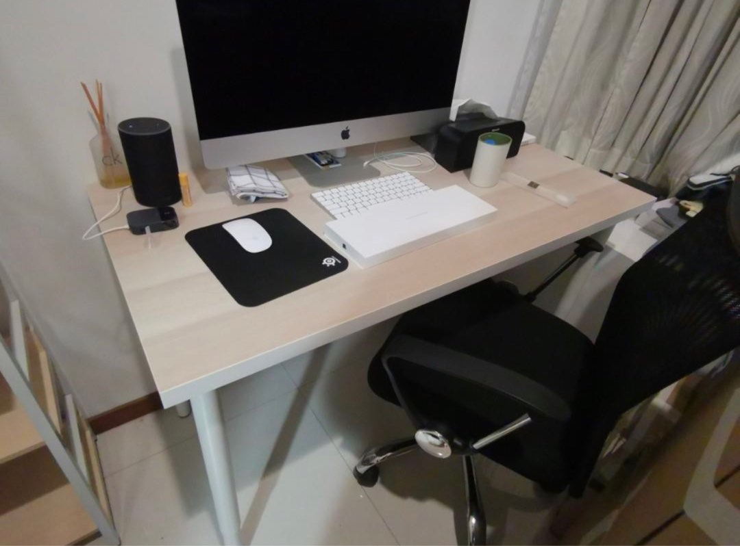 Ikea Linnmon Olov Desk, Furniture & Home Living, Furniture, Tables ...