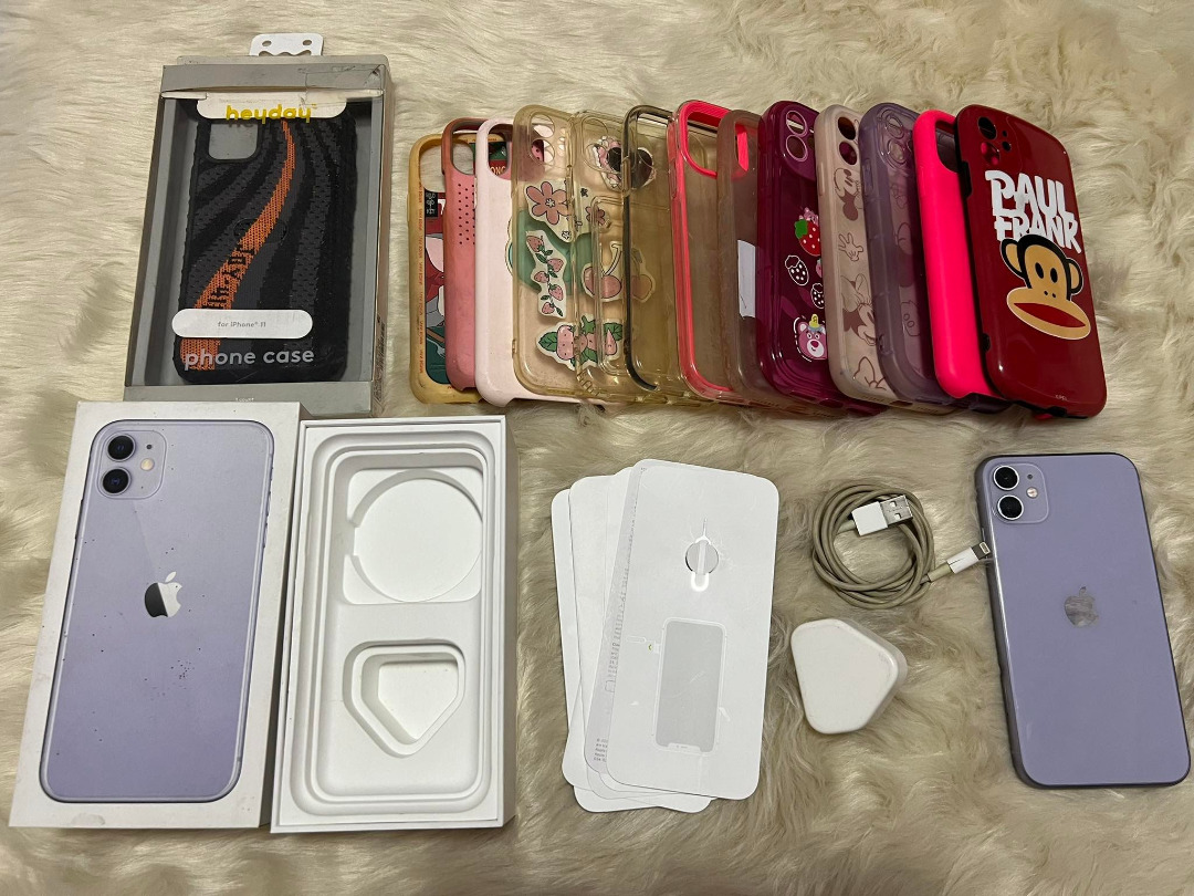 IPhone 11 64GB Purple Complete Package Factory Unlocked, Mobile Phones ...