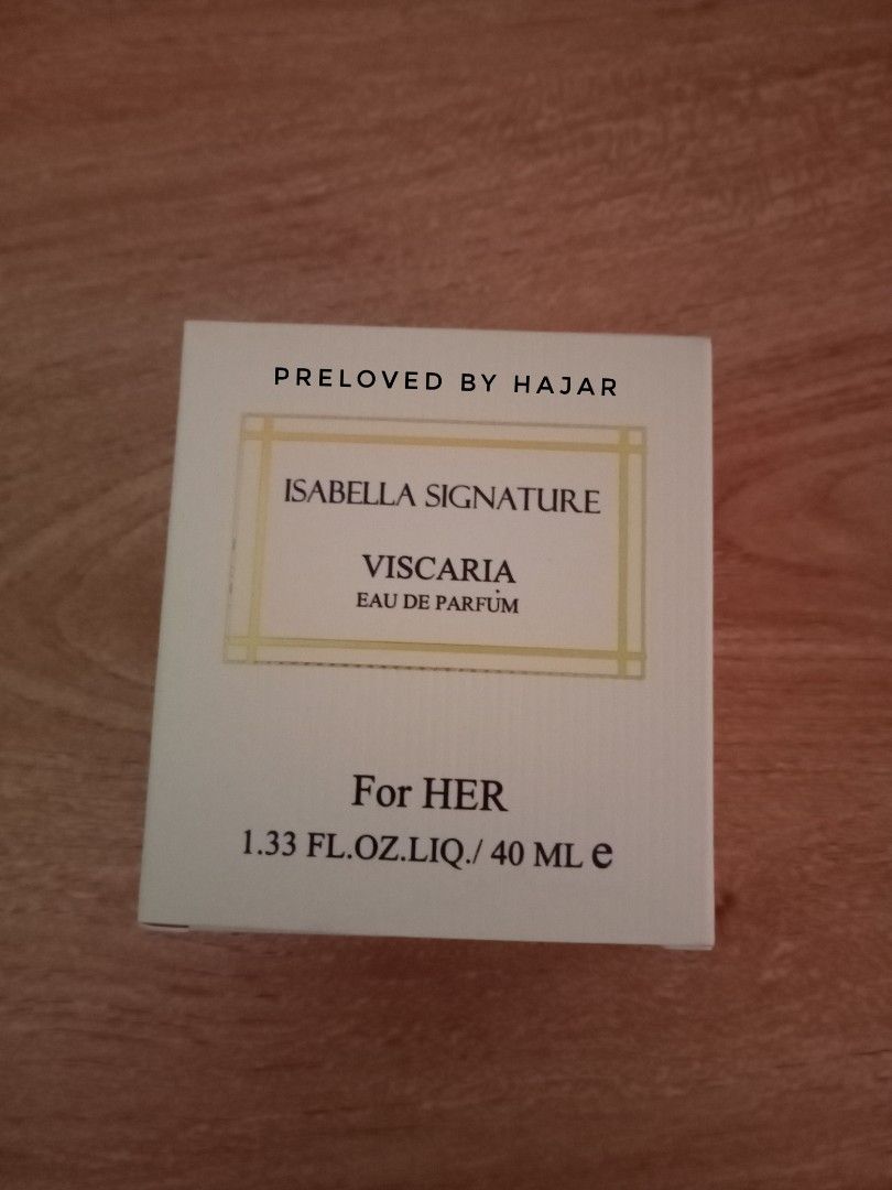 ISABELLA SIGNATURE VISCARIA PARFUM, Beauty & Personal Care, Fragrance ...