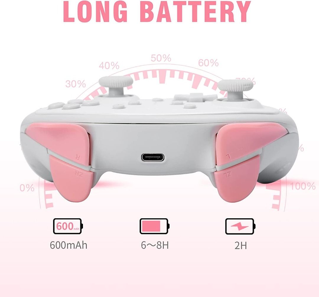 [J052] IINE Cat Controller for Nintendo Switch/Oled Cute Pink Wireless ...