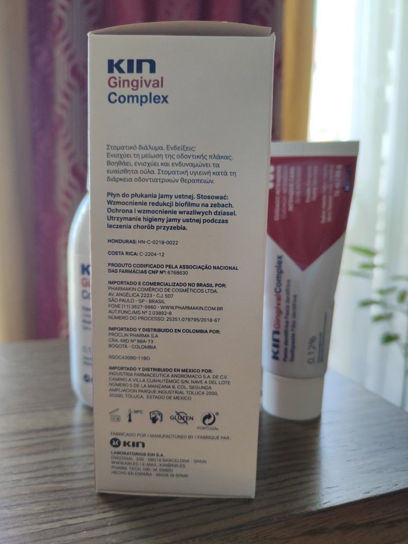 Kin gingival complex mouthwash and toothpaste for sensitive gum and ...