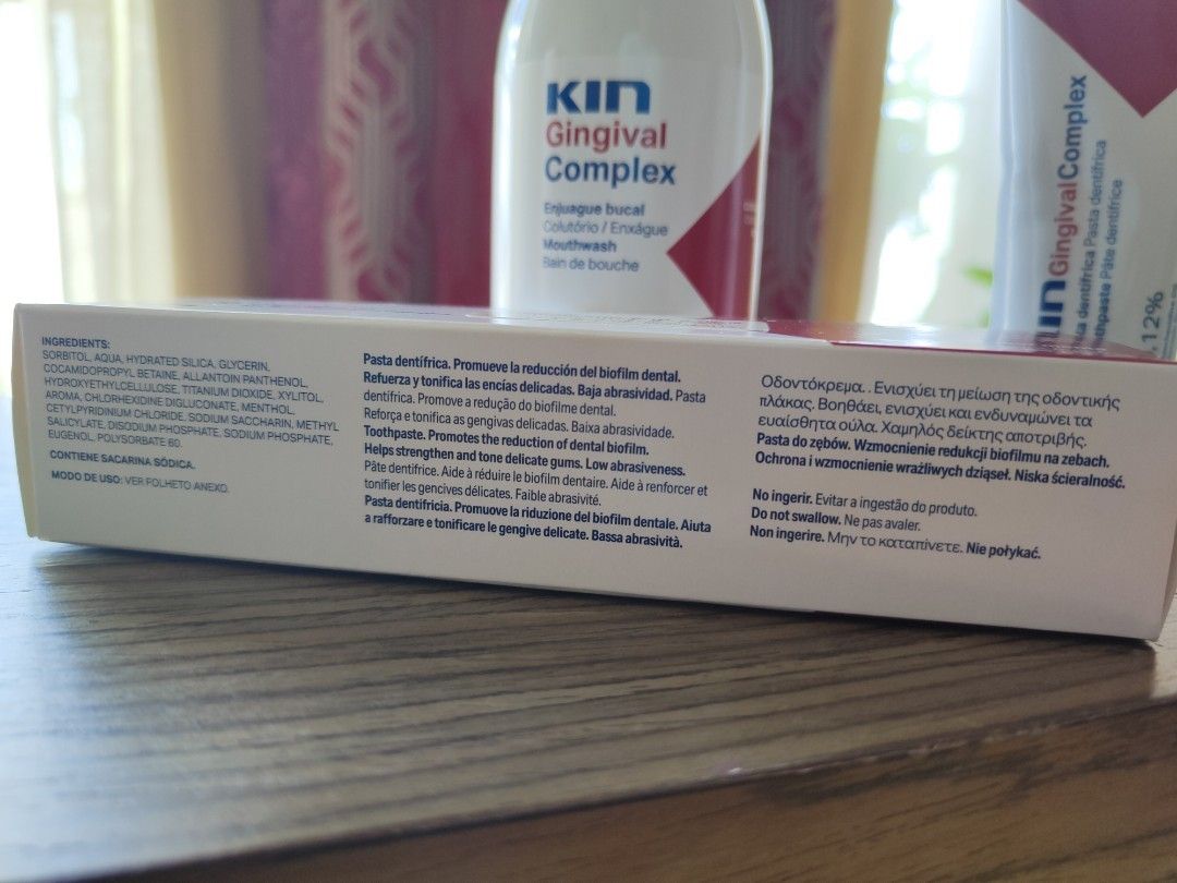 Kin gingival complex mouthwash and toothpaste for sensitive gum and ...