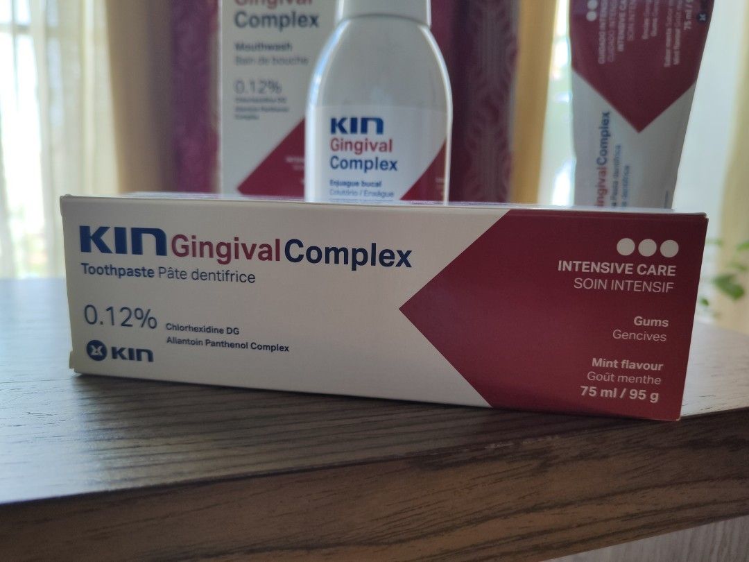 Kin gingival complex mouthwash and toothpaste for sensitive gum and ...