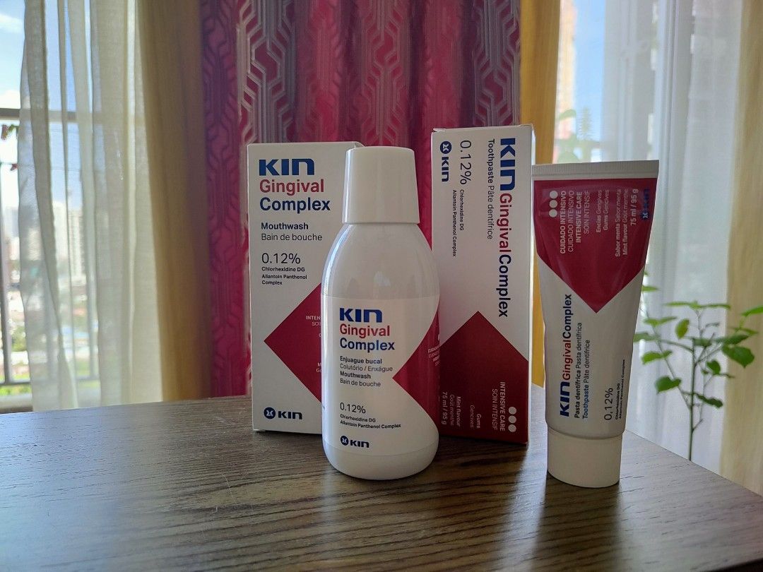 Kin gingival complex mouthwash and toothpaste for sensitive gum and ...