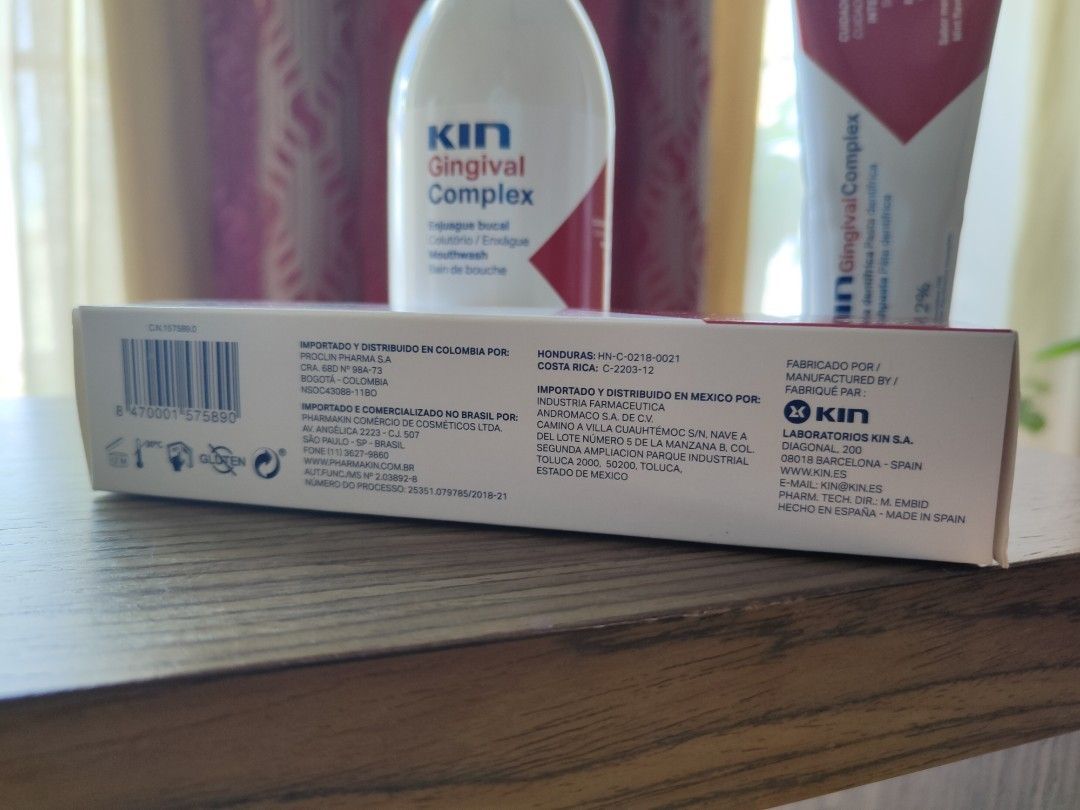 Kin gingival complex mouthwash and toothpaste for sensitive gum and ...