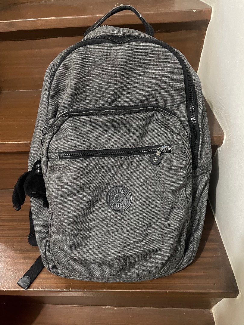 Kipling gray backpack on Carousell