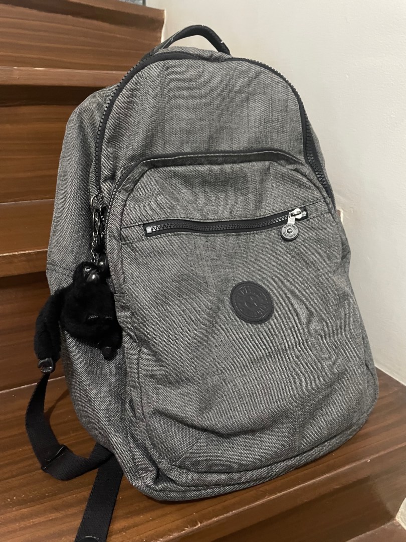 Kipling gray backpack on Carousell