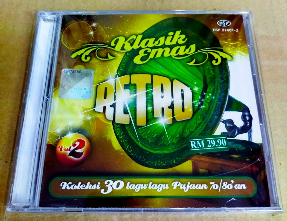 Klasik Emas Retro Vol.2 Audio CD Koleksi 30 Lagu-Lagu Pujaan 70-80'an ...