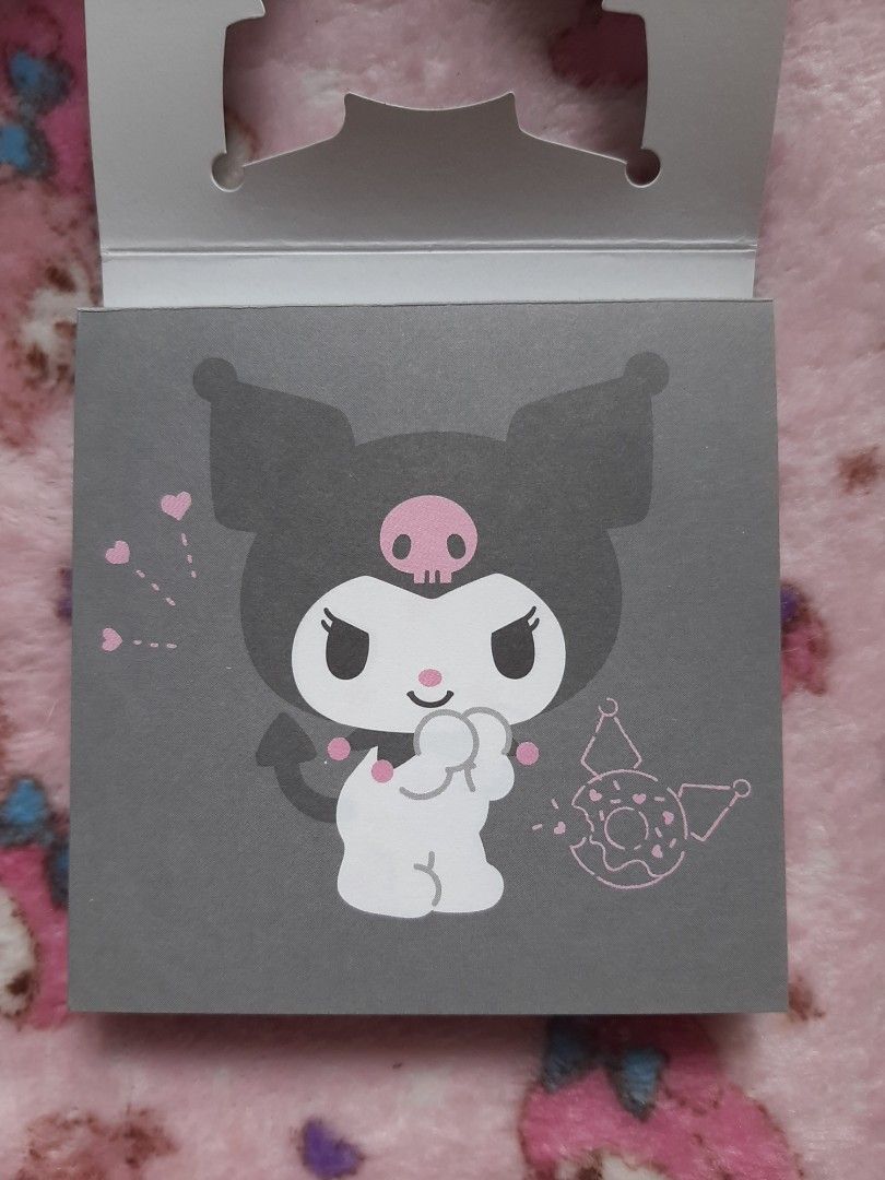 Kuromi Mini Square Memo Sanrio, Hobbies & Toys, Memorabilia ...