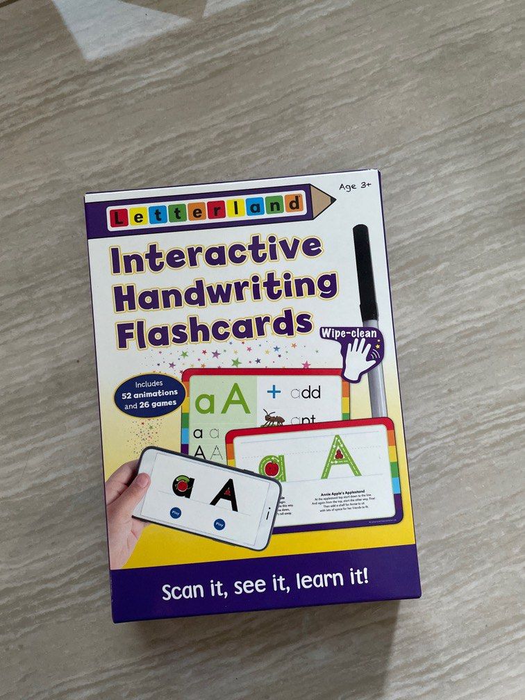 Letterland Interactive Handwriting Flashcards, Hobbies & Toys, Books ...
