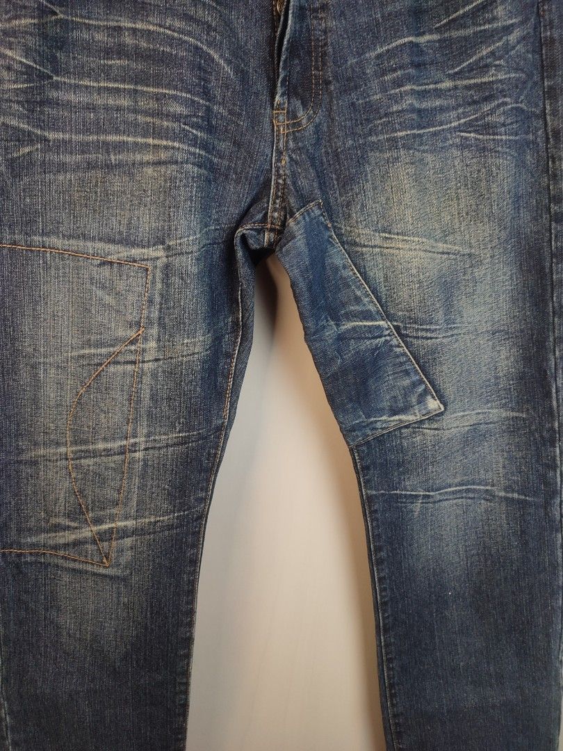 levis 501 patchwork, Men's Fashion, Bottoms, Jeans on Carousell