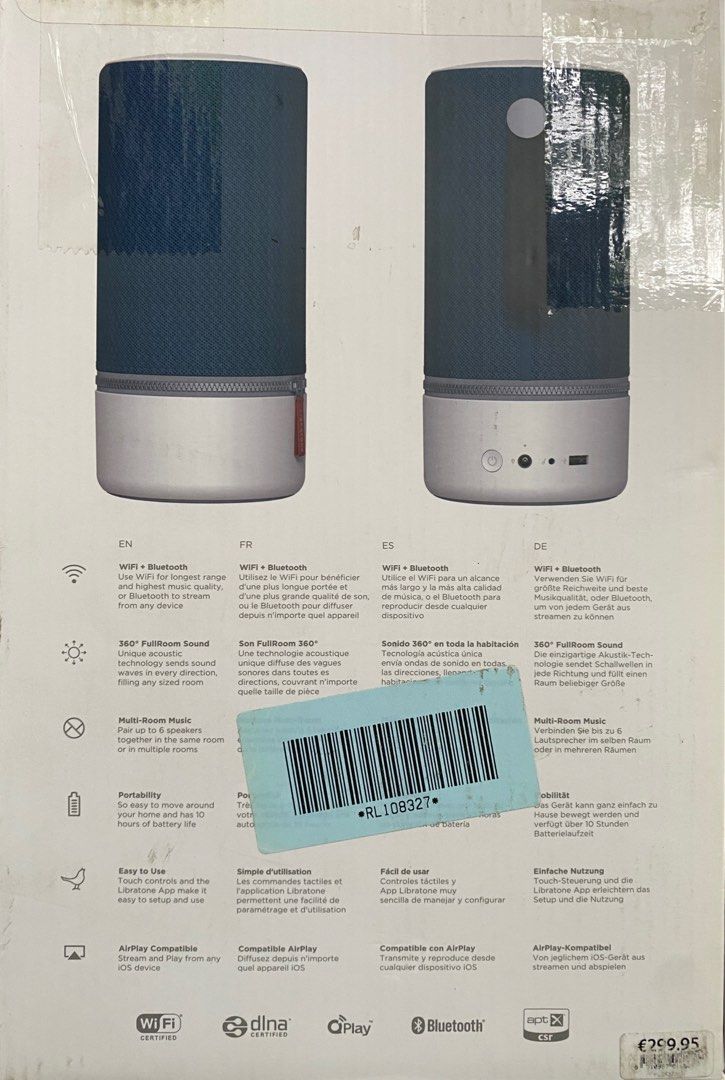 Libratone Zipp LTH300 Bluetooth Speaker, Audio, Soundbars, Speakers ...