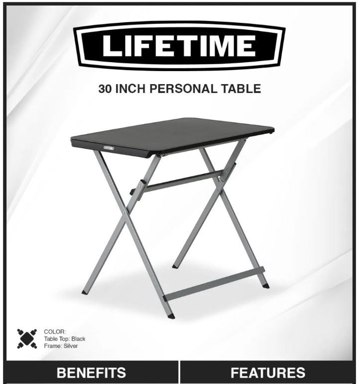 Lifetime 30" Personal Table, Furniture & Home Living, Office Furniture ...