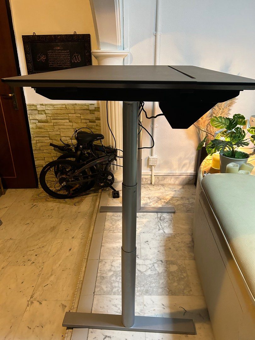 Linak adjustable standing desk, Furniture & Home Living, Furniture ...