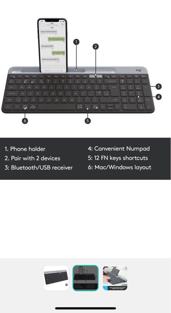 Logitech K580 Multi Device Keyboard M340 Mouse Computers And Tech Parts And Accessories