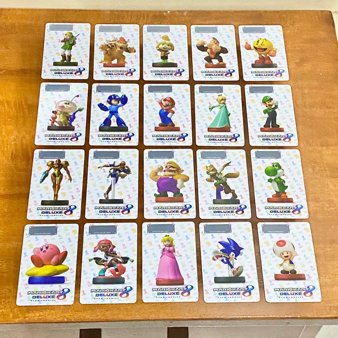 Mariokart 8 Deluxe NFC Cards set of 20, Video Gaming, Video Games ...