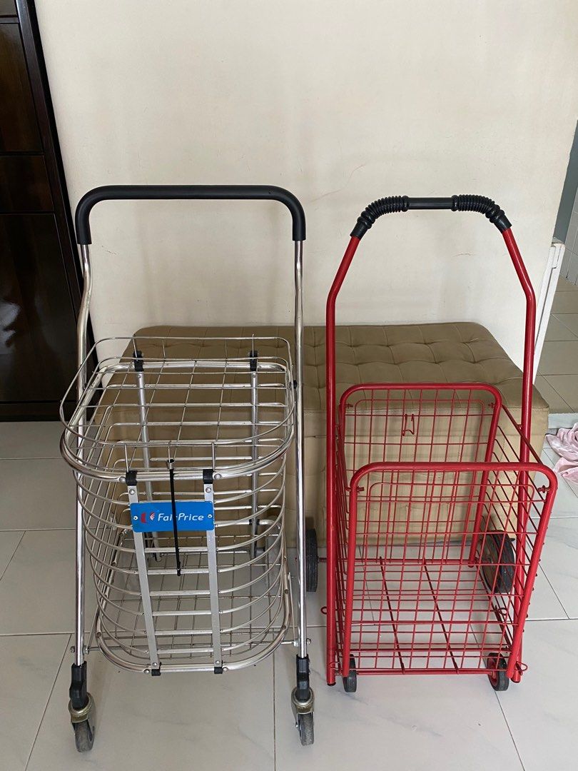 Market Shopping trolley ( NTUC FairPrice & Normal red ), Hobbies & Toys ...