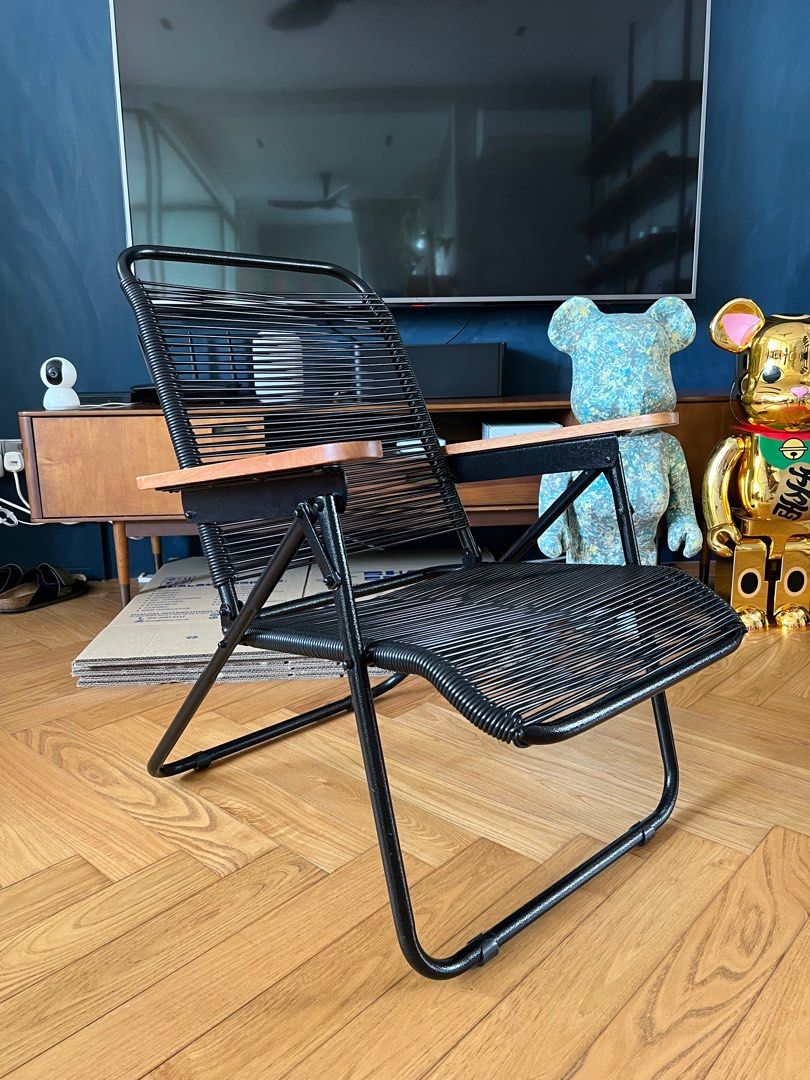 Mid Century Modern Foldable Grandpa Lounge Chair, Furniture & Home ...
