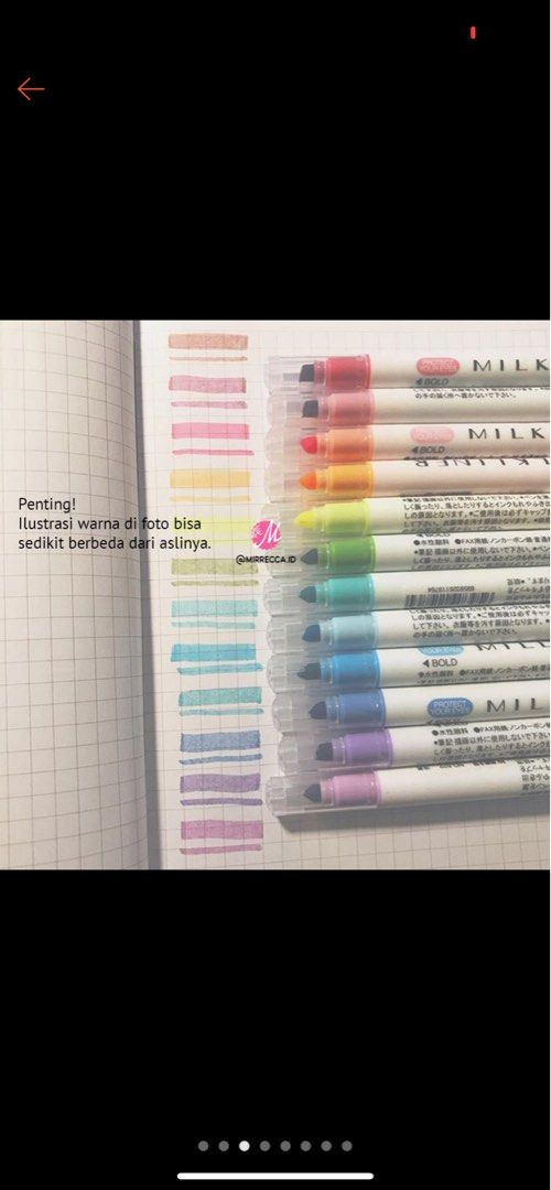 Milkliner Highlighter Set 12 Warna Pastel, Twin Tip, Buku & Alat Tulis ...