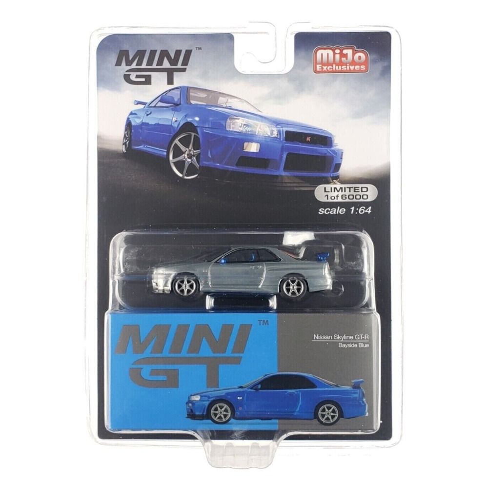 Mini GT (Chase Version) 1/64 Scale Nissan Skyline GT-R (R34) V-Spec II ...