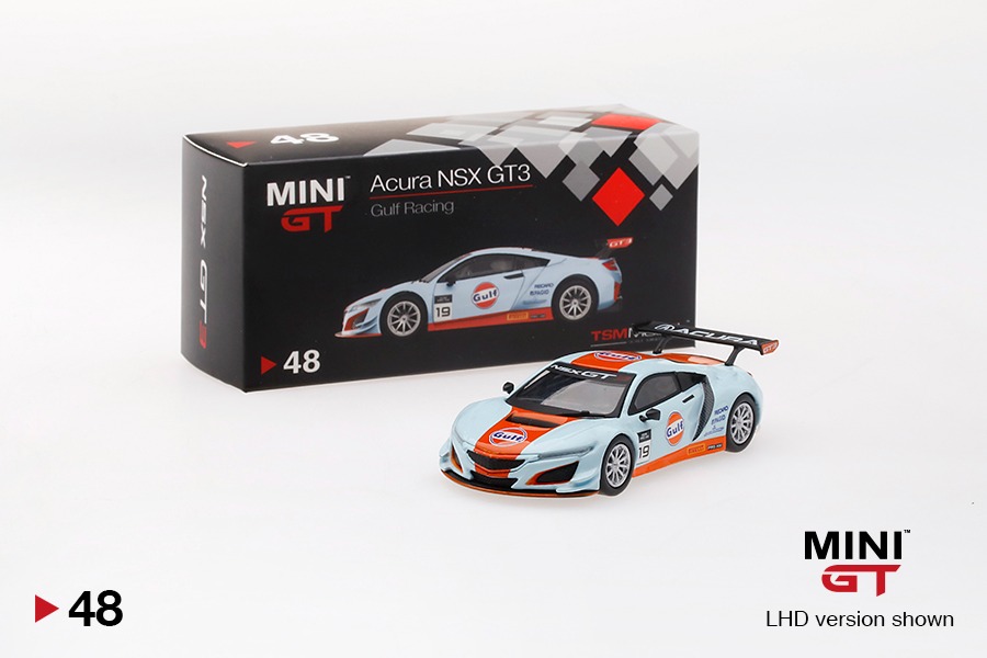 Mini GT MGT#48 Acura NSX GT3 Gulf Racing RHD BLISTER, Hobbies & Toys ...